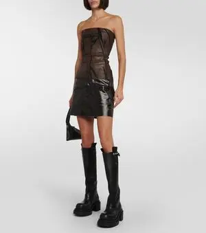 Rick Owens Coated Denim Corset