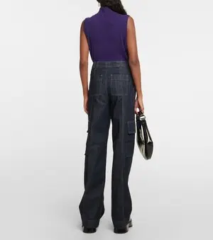 Ag X Emrata Amia High-rise Cargo Jeans