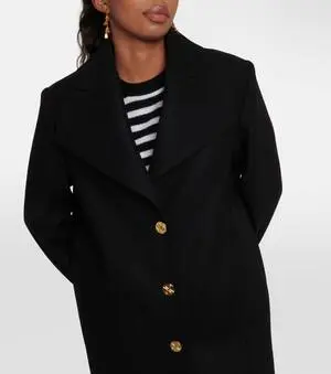 Patou Wool-blend Buttoned Coat