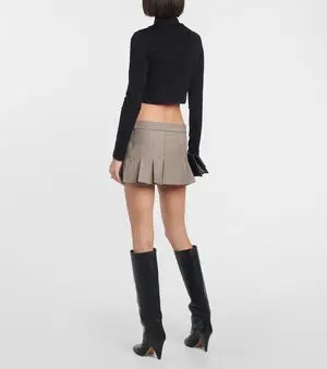 Ag X Emrata Kathryn Cropped Turtleneck Top