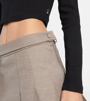 Ag X Emrata Kathryn Cropped Turtleneck Top
