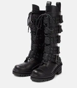 Junya Watanabe Embellished Leather Boots