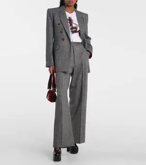 VIVIENNE WESTWOOD Tailored Straight Leg Wool Trousers