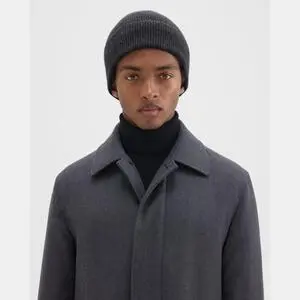 Theory Theory Ribbed Cashmere Beanie Pestle Melange