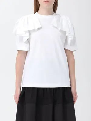 Alexander Mcqueen Frill T-shirts For Women