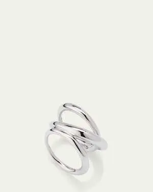 Charlotte Chesnais Sterling Triplet Ring - Silver