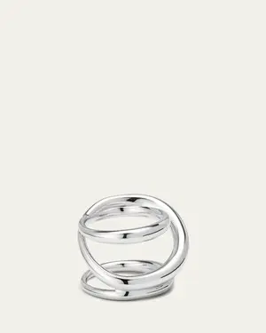 Charlotte Chesnais Sterling Triplet Ring - Silver