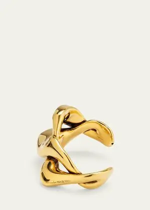 Alexander McQueen Twisted Cuff Bracelet