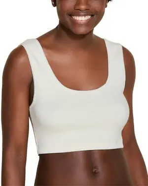 Cosabella Michi Low Cut Crop Tank - White