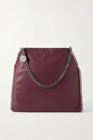 Stella McCartney Net Sustain The Falabella Small Vegetarian Brushed-leather Shoulder Bag