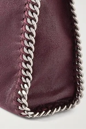 Stella McCartney Net Sustain The Falabella Small Vegetarian Brushed-leather Shoulder Bag