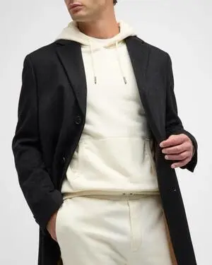 Cardinal Of Canada St-pierre Cashmere Topcoat - Black