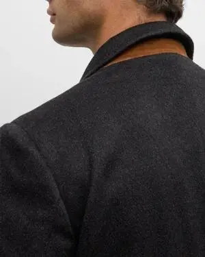 Cardinal Of Canada St-Pierre Cashmere Topcoat Charcoal
