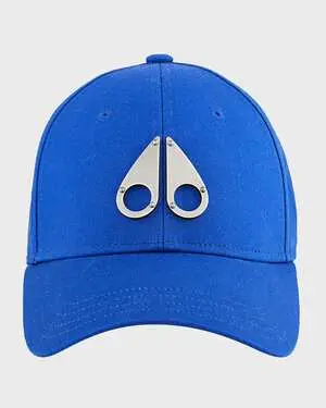Moose Knuckles Men's Fashion Logo Icon Baseball Cap - Cobalt