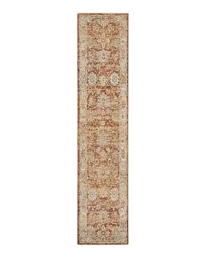 NOURISON HOME Sahar Shr02 Runner Area Rug, 2'3 X 10'2 - Red/rust