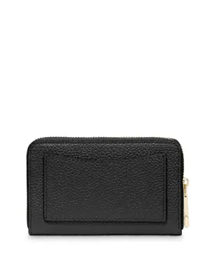 Michael Kors Michael Jet Set Leather Card Case - Black/gold