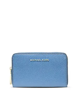 Michael Kors Michael Jet Set Leather Card Case French Blue