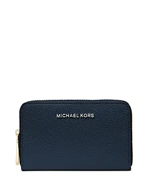 Michael Kors Michael Jet Set Leather Card Case Navy