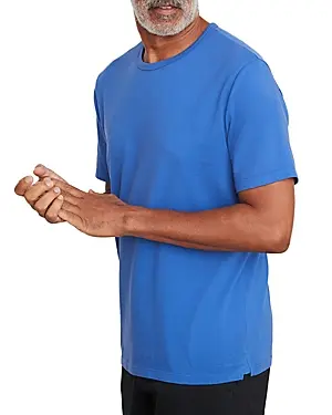 Vince Garment Dyed Crewneck Tee Majorelle