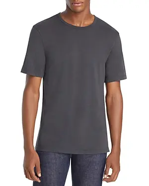 Vince Garment Dyed Crewneck Tee Washed Black