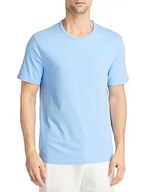 Vince Garment Dyed Crewneck Tee Washed Cerulean