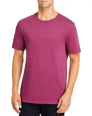 Vince Garment Dyed Crewneck Tee Washed Hyperion Berry