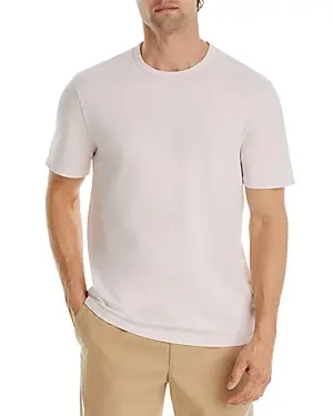 Vince Garment Dyed Crewneck Tee Washed Rose