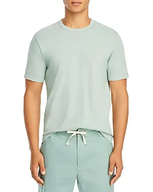 Vince Garment Dyed Crewneck Tee Washed Seacliff