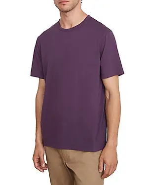 Vince Garment Dyed Crewneck Tee Wild Plum