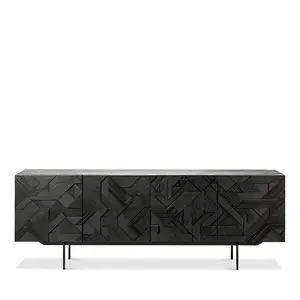 ETHNICRAFT Graphic Sideboard - Black Teak