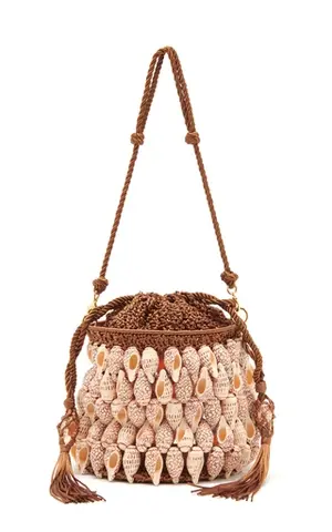 Ulla Johnson Nadia Seashell Bucket Bag