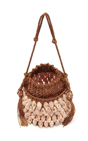 Ulla Johnson Nadia Seashell Bucket Bag