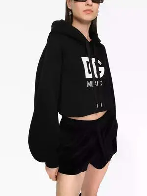 Dolce & Gabbana Logo-patch Cotton Hoodie