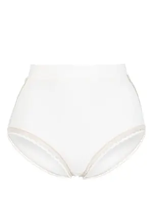 ERES Tempo High-waist Lace-trim Briefs - White