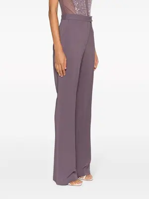 Elisabetta Franchi Seam-detailored Trousers - Purple