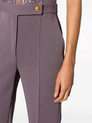 Elisabetta Franchi Seam-detailored Trousers - Purple
