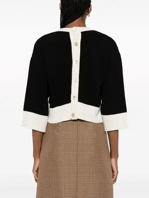 Marni Logo-intarsia Cropped Jumper