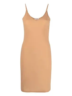 JIL SANDER V-neck Minidress