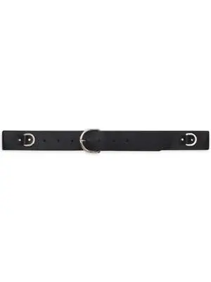 ANINE BING Sheena Leather Belt - Black