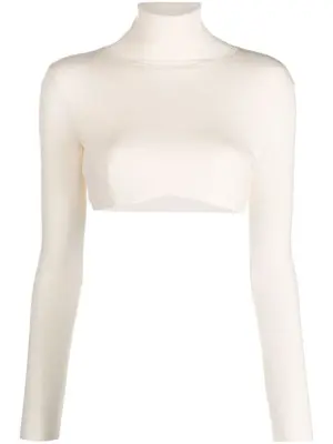 Elisabetta Franchi Roll Neck Knit Top