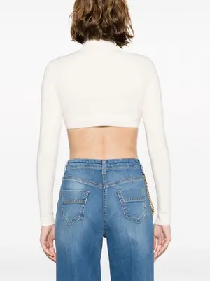 Elisabetta Franchi Roll Neck Knit Top