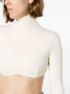 Elisabetta Franchi Roll Neck Knit Top