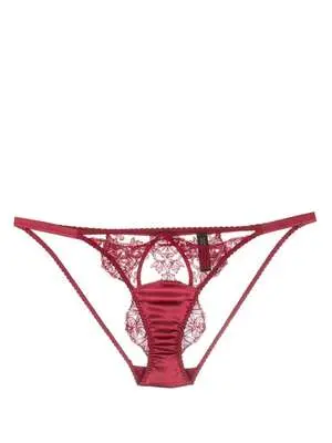 FLEUR OF ENGLAND Gisele Ouvert Briefs - Red