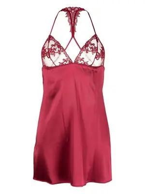 FLEUR OF ENGLAND Gisele Silk Babydoll - Red