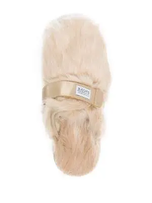 Suicoke Zavo-2eu Faux-fur Slides - Neutrals