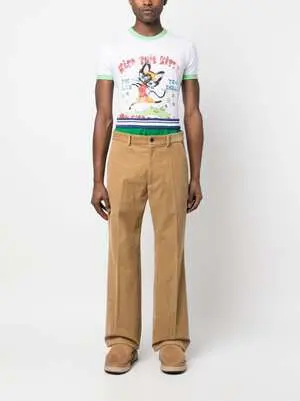 Dsquared2 Double-waistband Corduroy Trousers