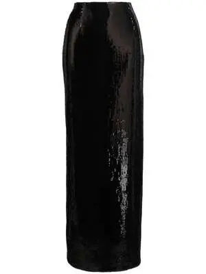 Galvan Sequin-embellished Maxi Skirt - Black
