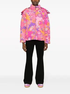 ERL Floral-print Padded Jacket - Pink