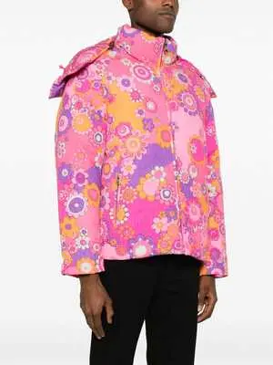 ERL Floral-print Padded Jacket - Pink