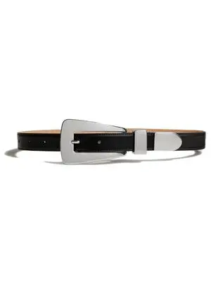 Khaite Buckle Leather Belt - Black